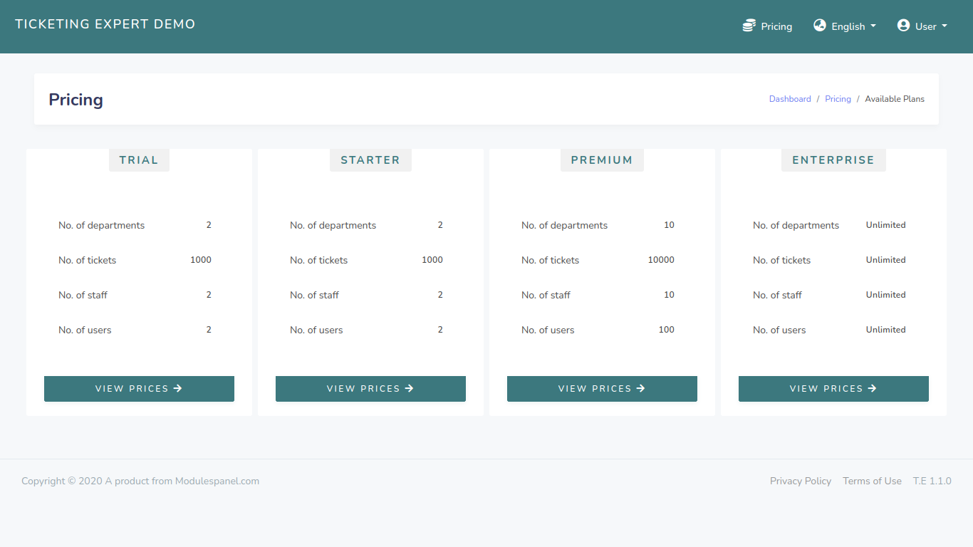 Ticketing Expert (SaaS) - Multi-Tenant Ticketing System by modulespanel